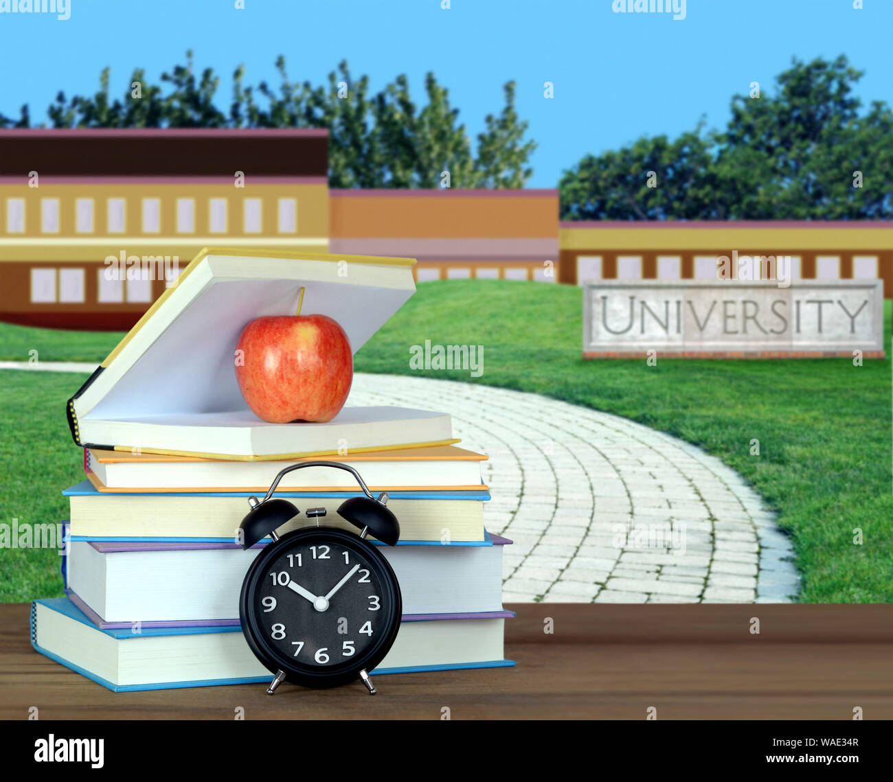 education concept: path to college or university Stock Photo - Alamy