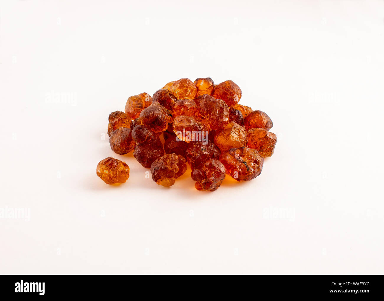 group of peach gum on white background Stock Photo - Alamy