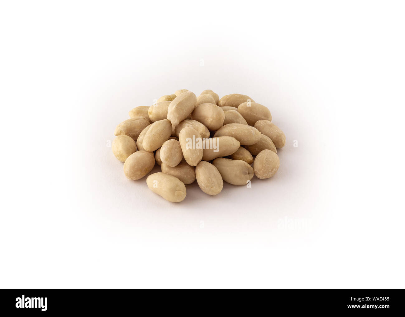 group of raw skinless peanuts on white background Stock Photo - Alamy