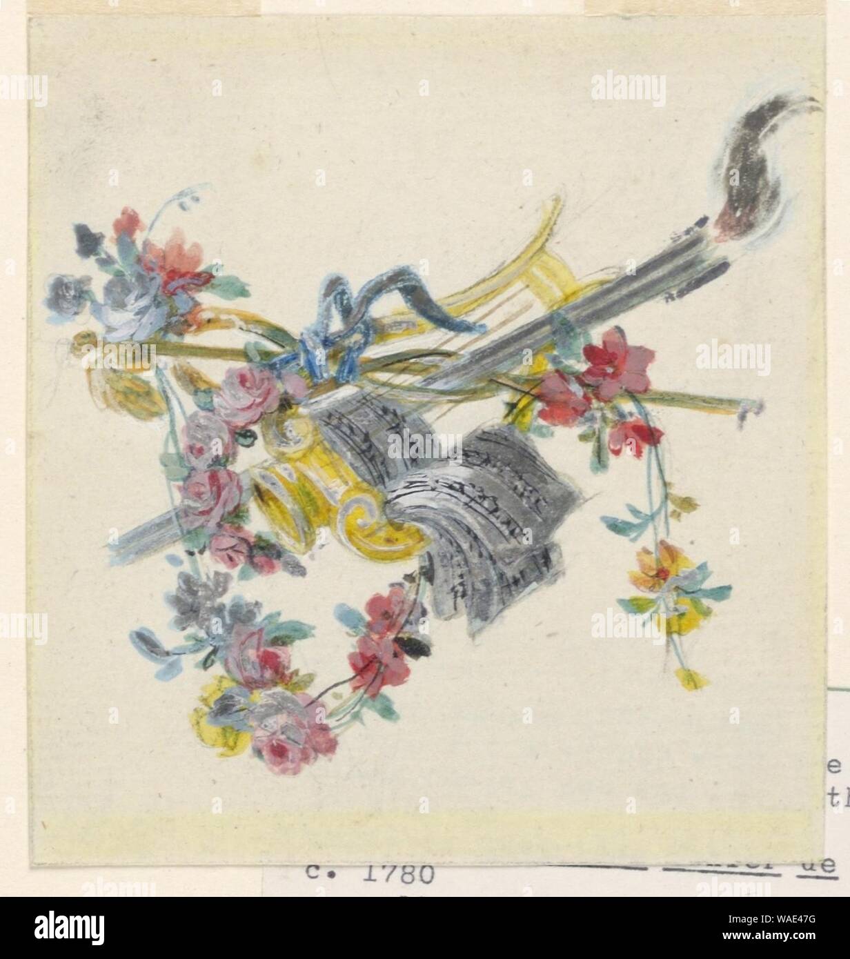 Drawing (France), ca. 1780 Stock Photo - Alamy