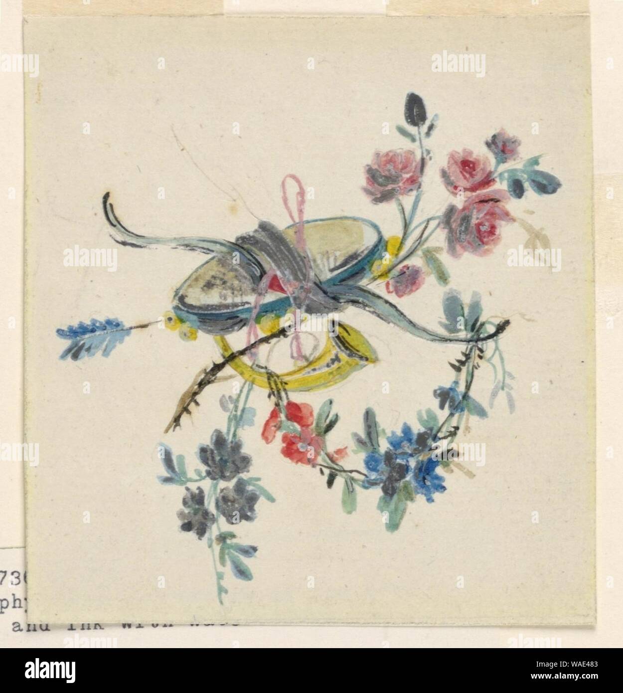 Drawing (France), ca. 1780 Stock Photo - Alamy