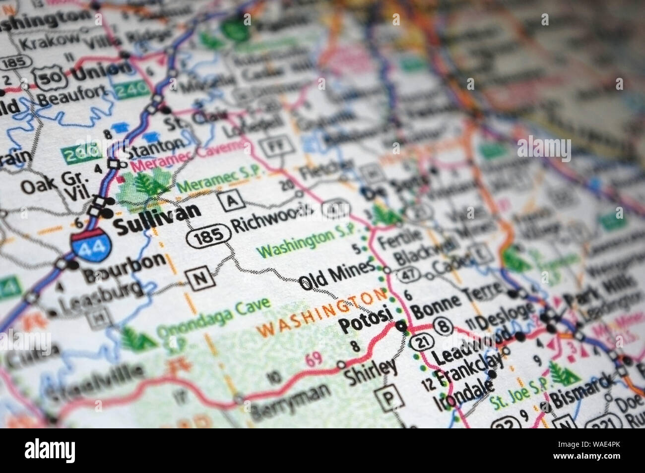 Map of sullivan hi-res stock photography and images - Alamy