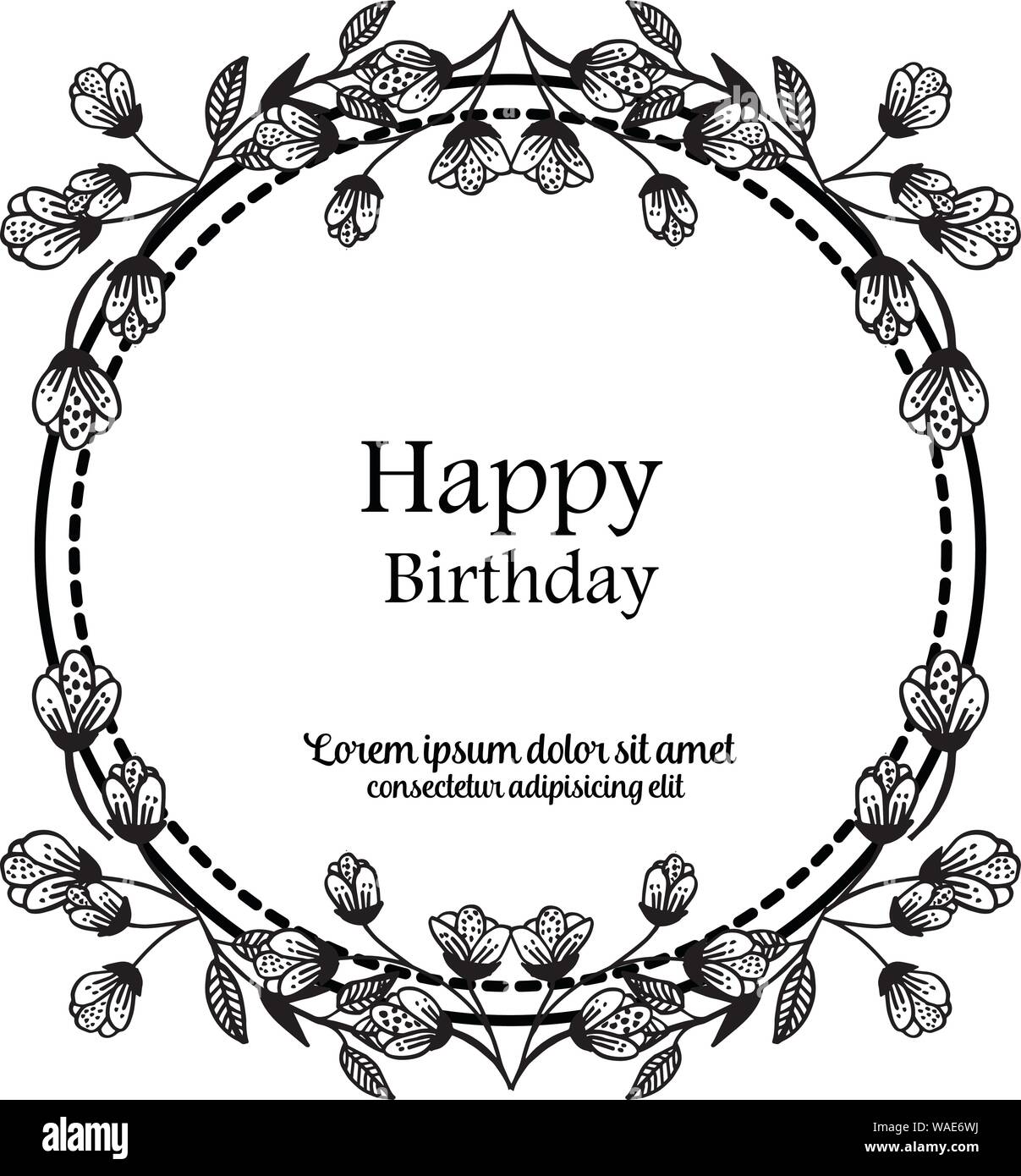 Happy Birthday Border Template