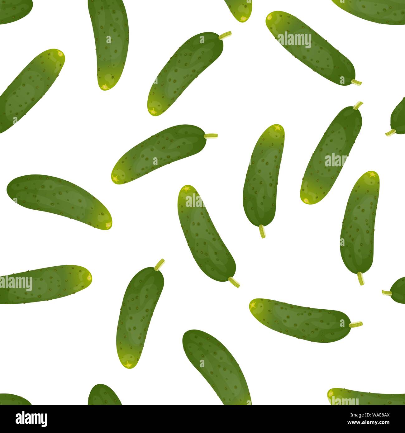 Seamless pattern background with cucumbers. Vector illustration ...