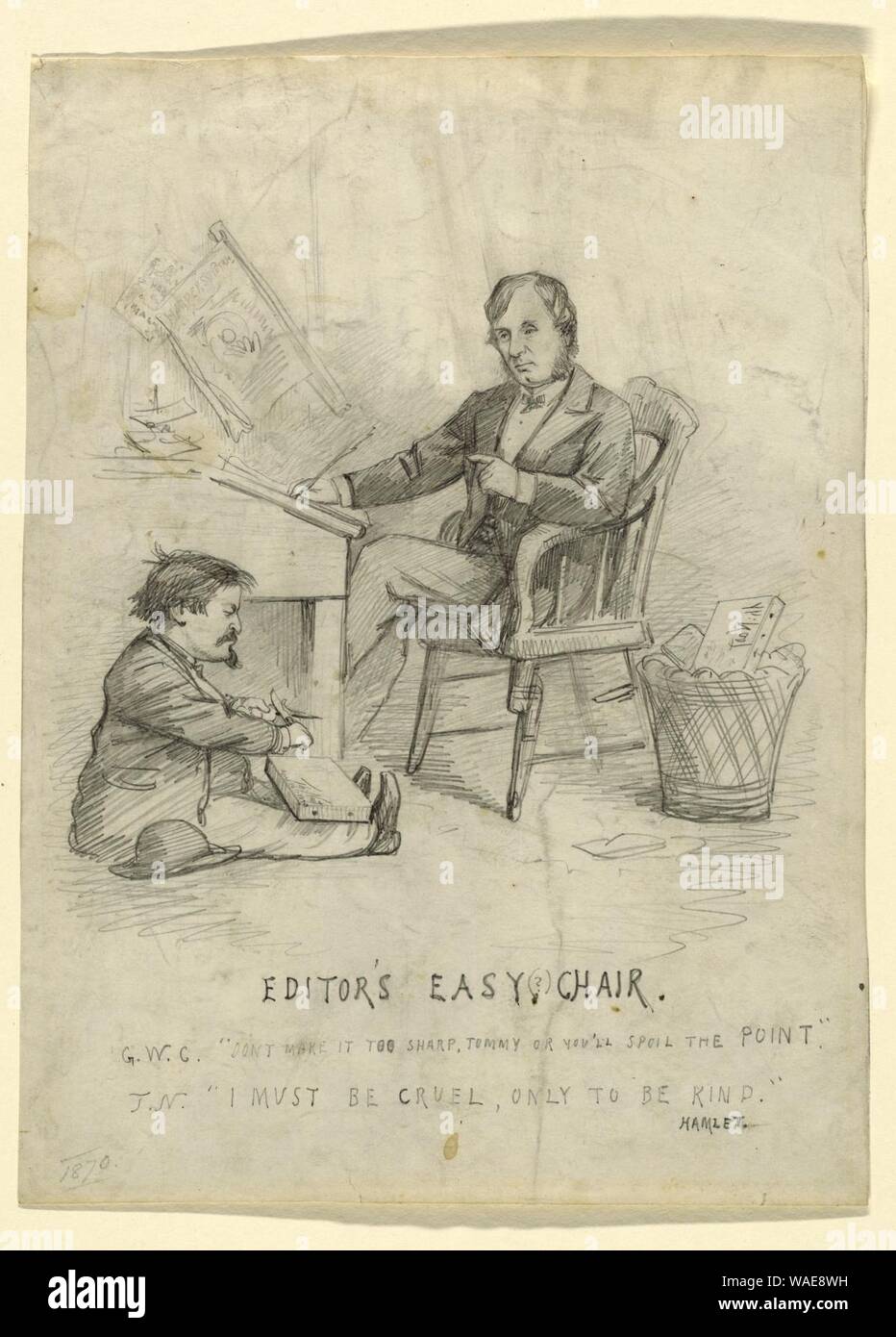 Drawing (USA), 1870 Stock Photo - Alamy