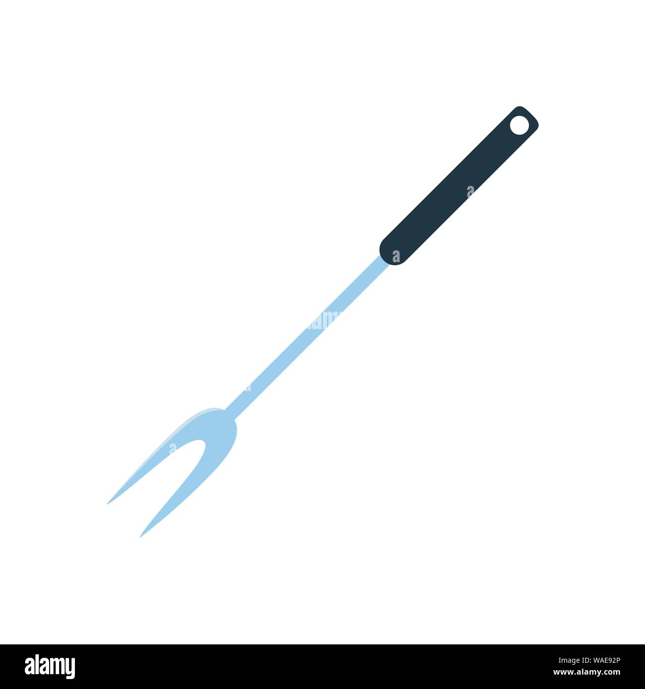 fork cooking icon on white background vector illustration Stock Vector ...