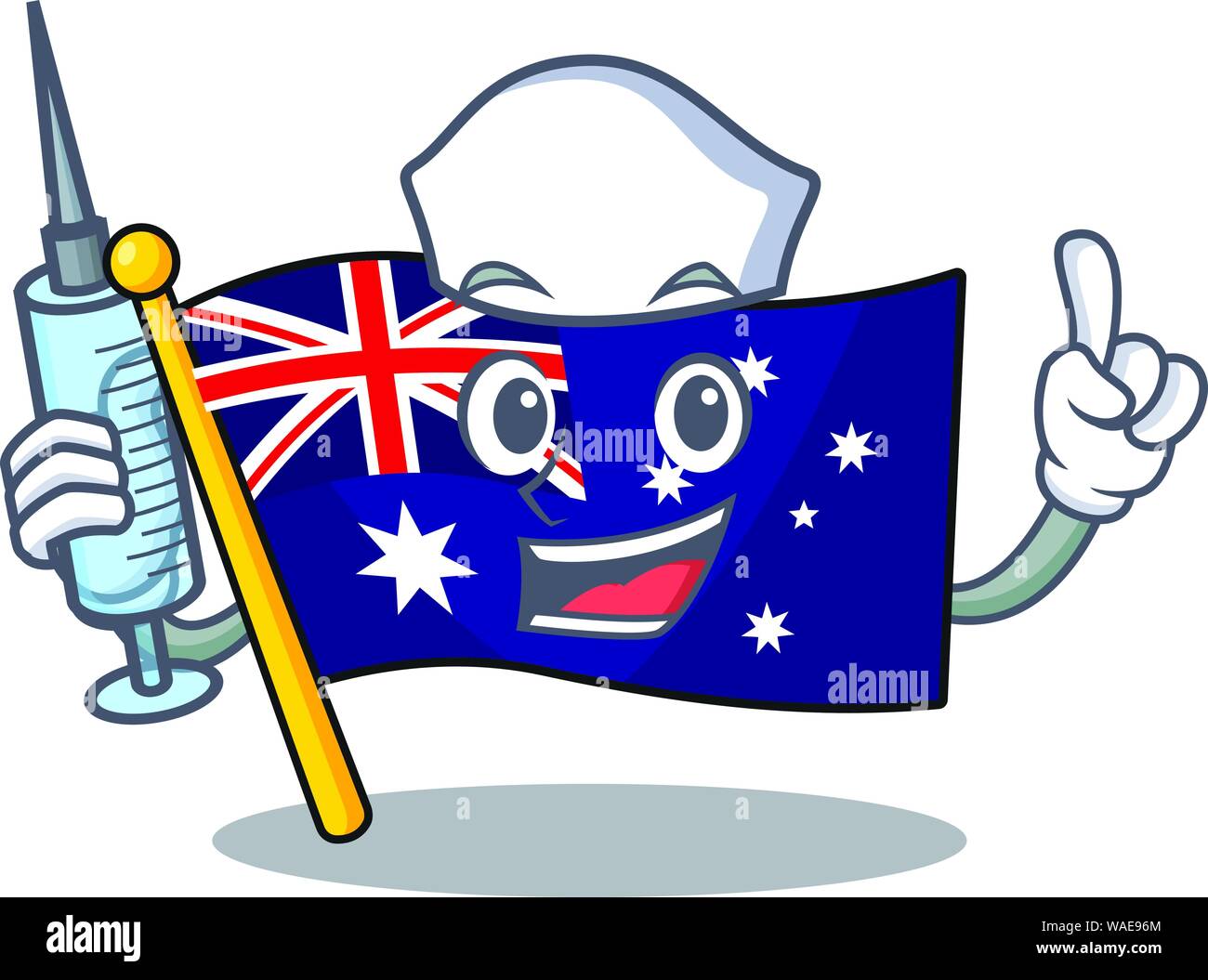Australian flag in circle Cut Out Stock Images & Pictures - Alamy