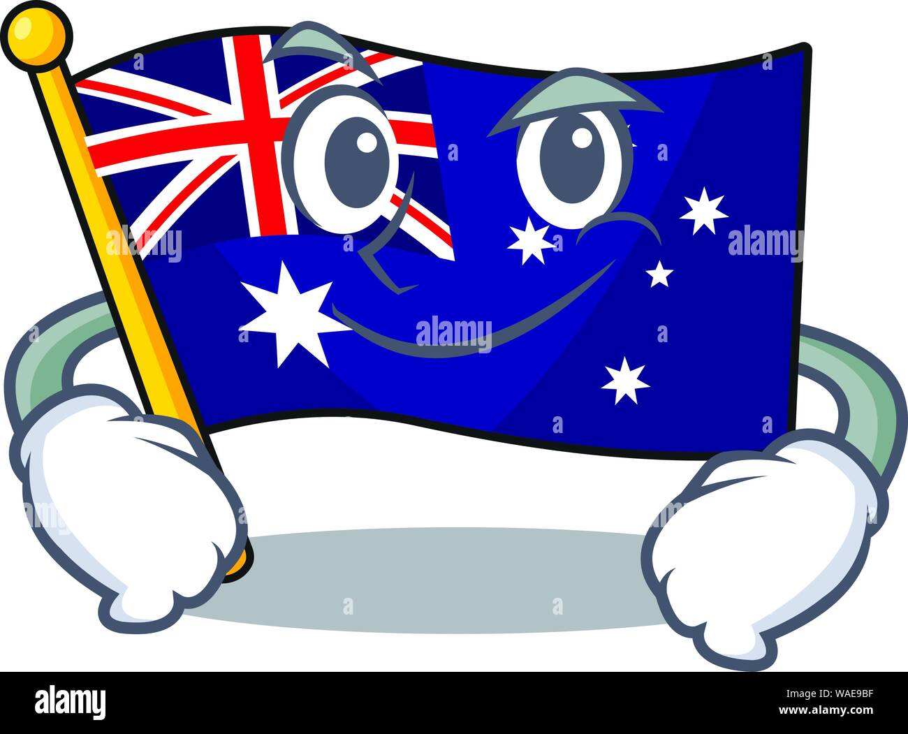 Symbolic australian flag in Stock Vector Images - Alamy