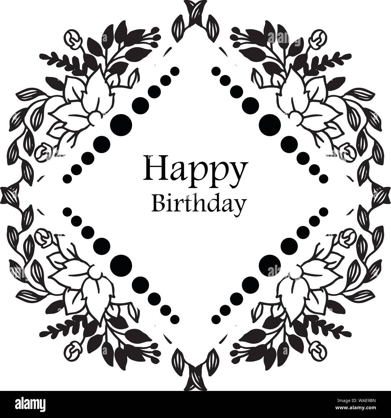 Birthday Vector Frame