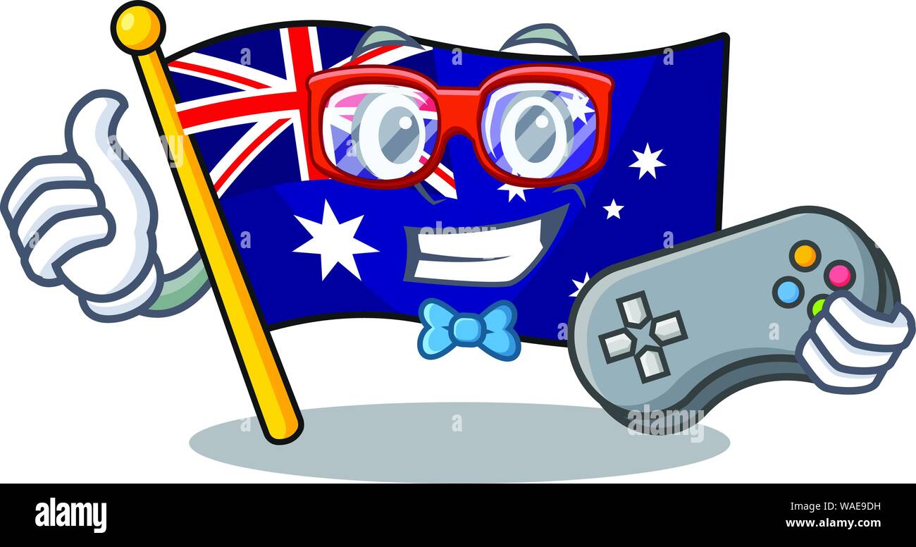 Gamer flag australia in the character shape Stock Vector Image & Art ...
