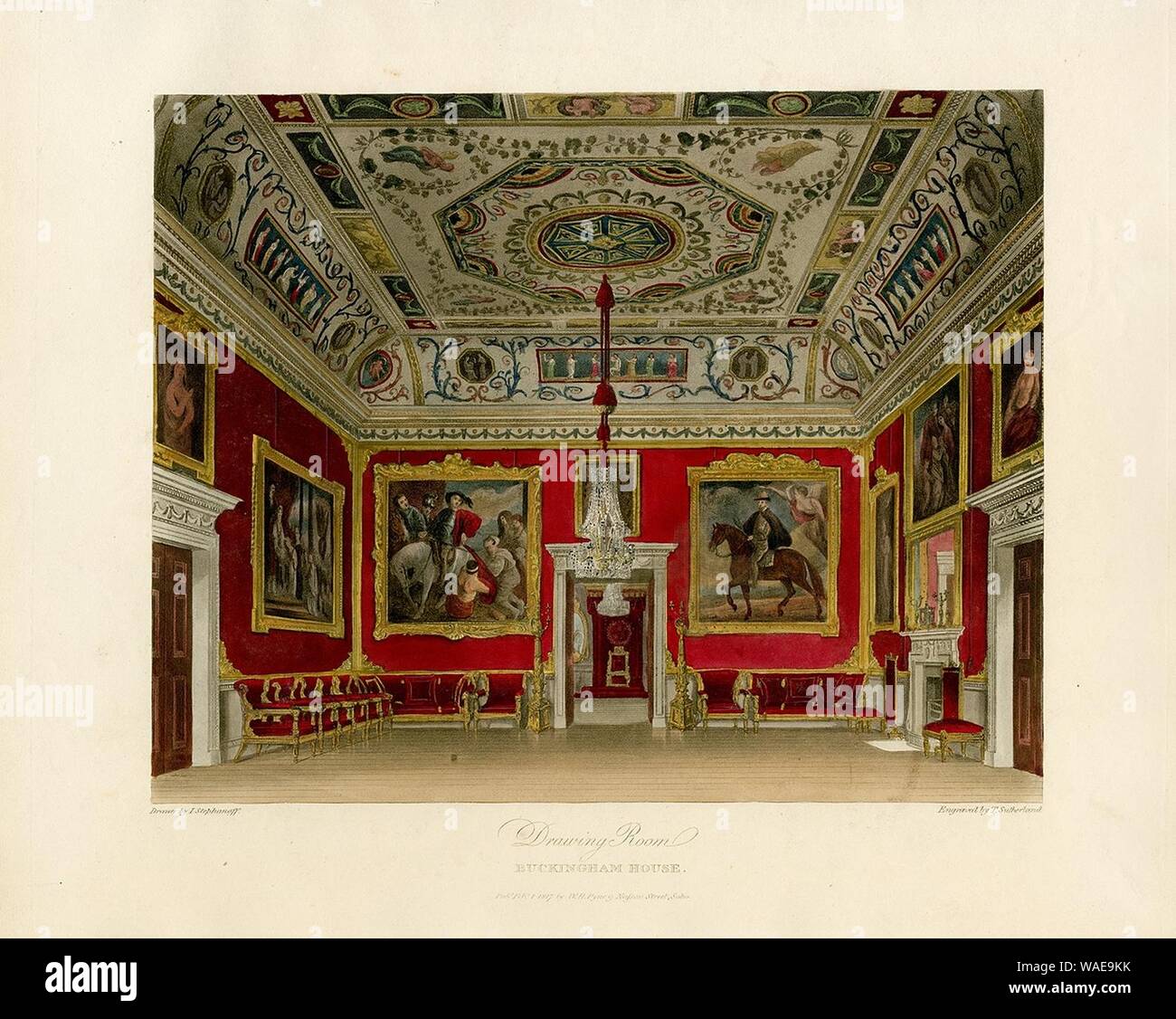 Buckingham house the history of the royal residences 1819 hi-res stock ...