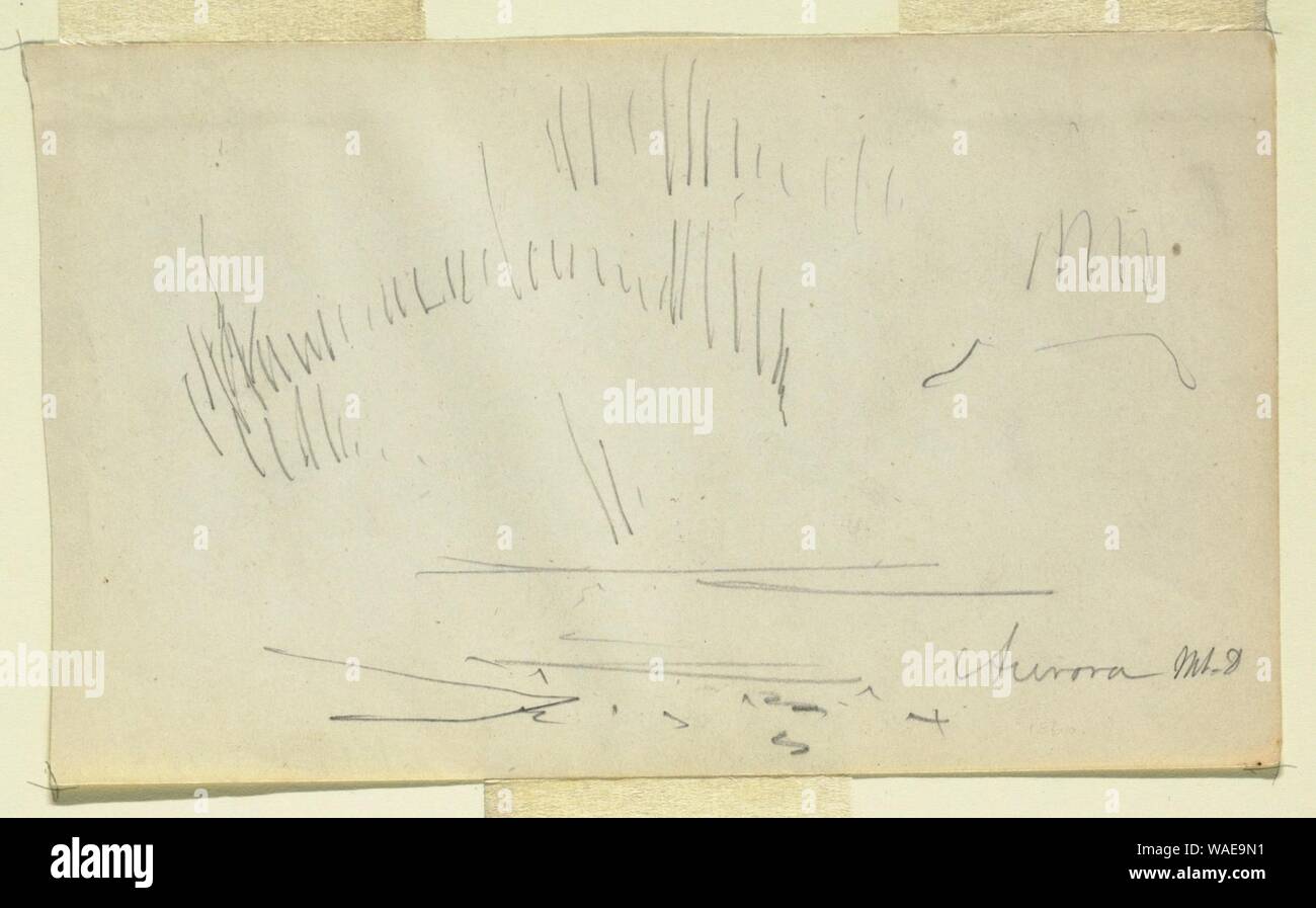 Drawing, ‘Aurora‘ Mt. Desert, 1860 Stock Photo - Alamy