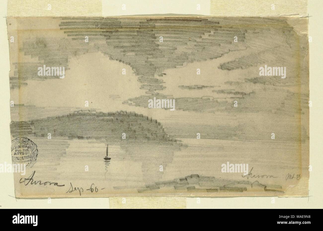Drawing, ‘Aurora,‘ Mt. Desert, 1860 Stock Photo - Alamy