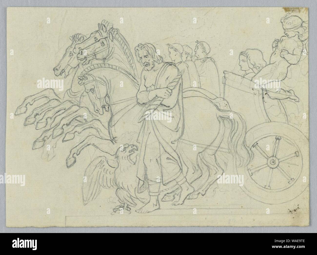 Drawing, A Chariot Procession, ca. 1800 Stock Photo - Alamy
