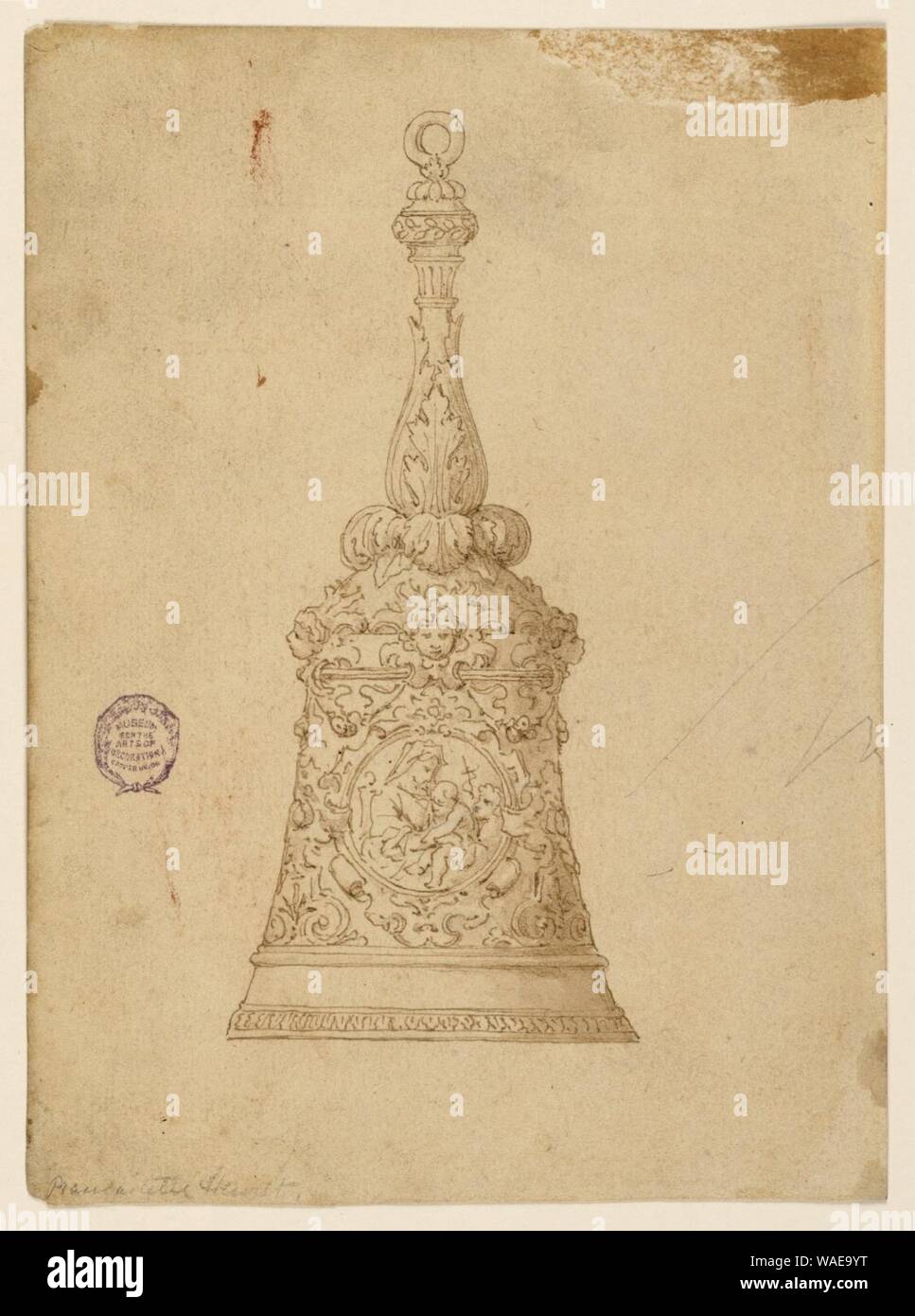 Drawing, A Hand Bell, 1820–35 Stock Photo - Alamy