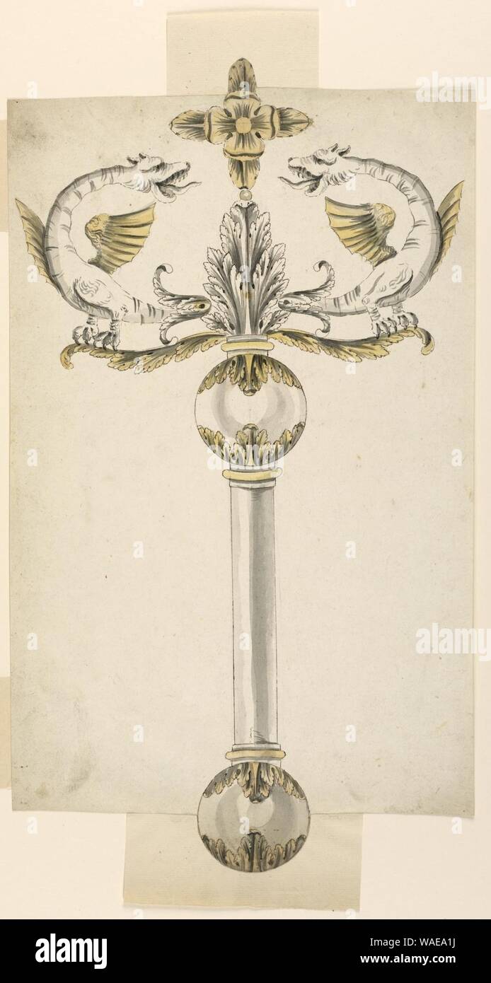 Drawing, A mace, 1800–1825 Stock Photo - Alamy