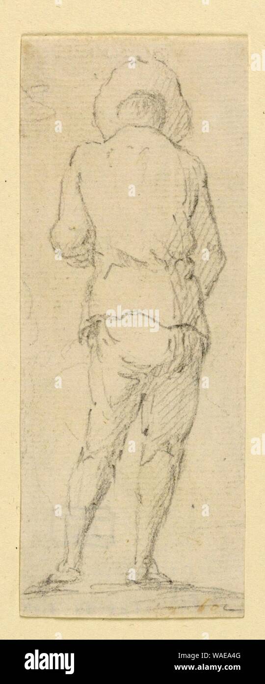 Drawing, A Standing Man, 1700–1773 Stock Photo - Alamy