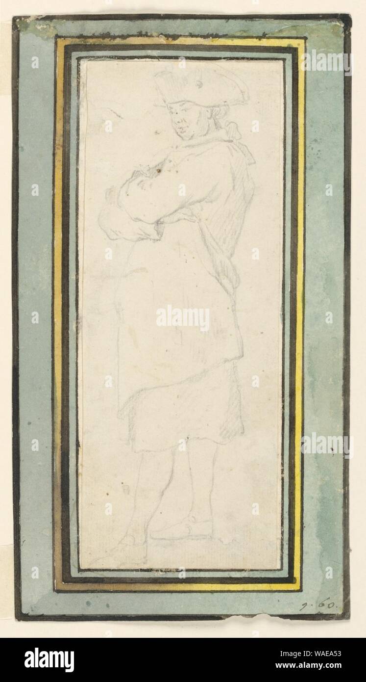 Drawing, A Standing Man, 1700–1773 Stock Photo - Alamy