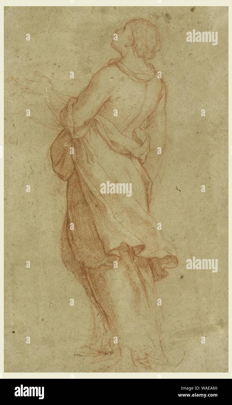 Drawing, A Young Woman (St. Mary Magdalene under the Cross), 1550–75 ...
