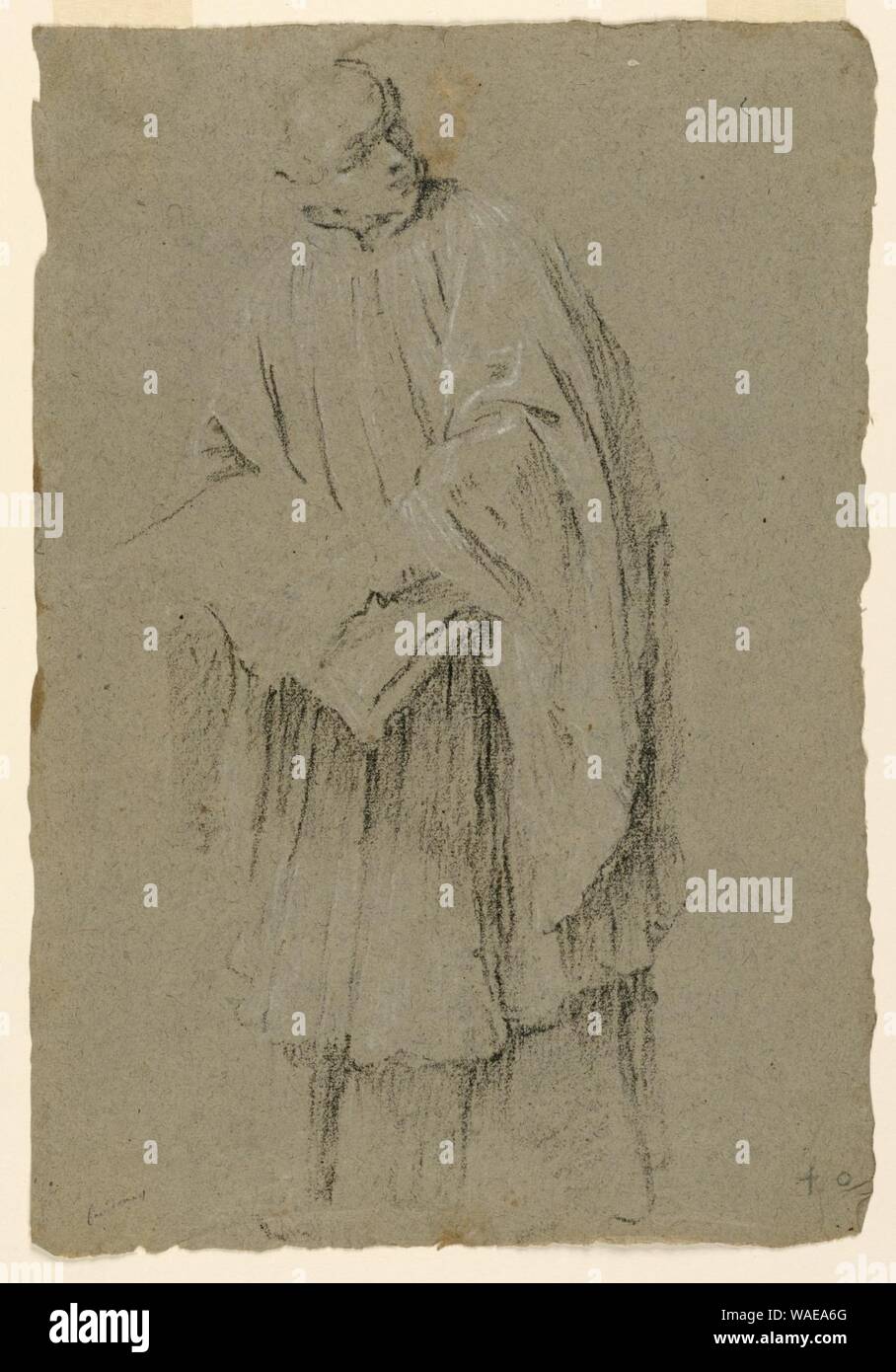 Drawing, A Young Priest, 1630–1660 Stock Photo - Alamy