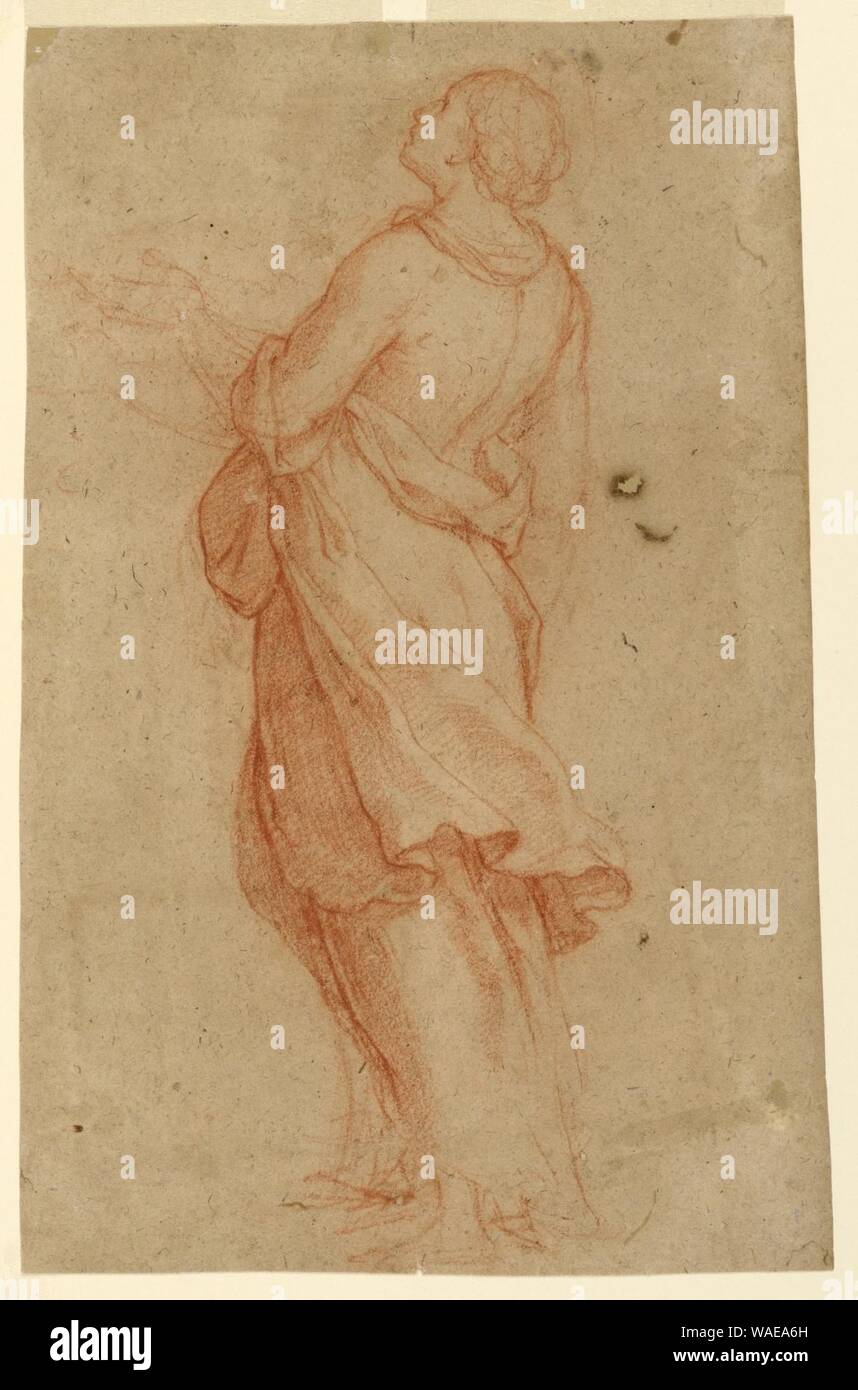 Drawing, A Young Woman (St. Mary Magdalene under the Cross), 1550–75 ...