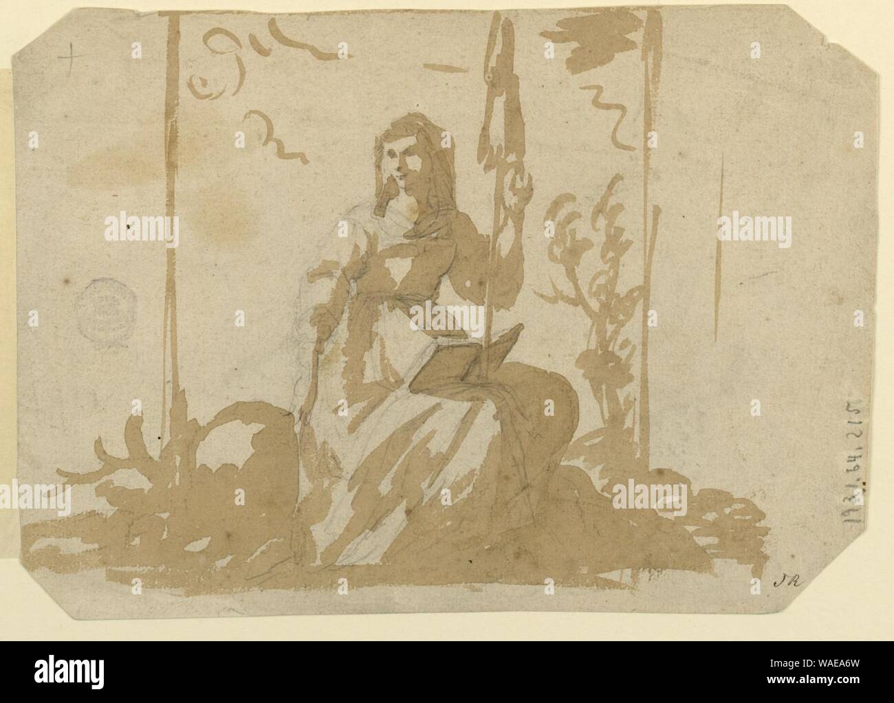 Woman with distaff hi-res stock photography and images - Alamy