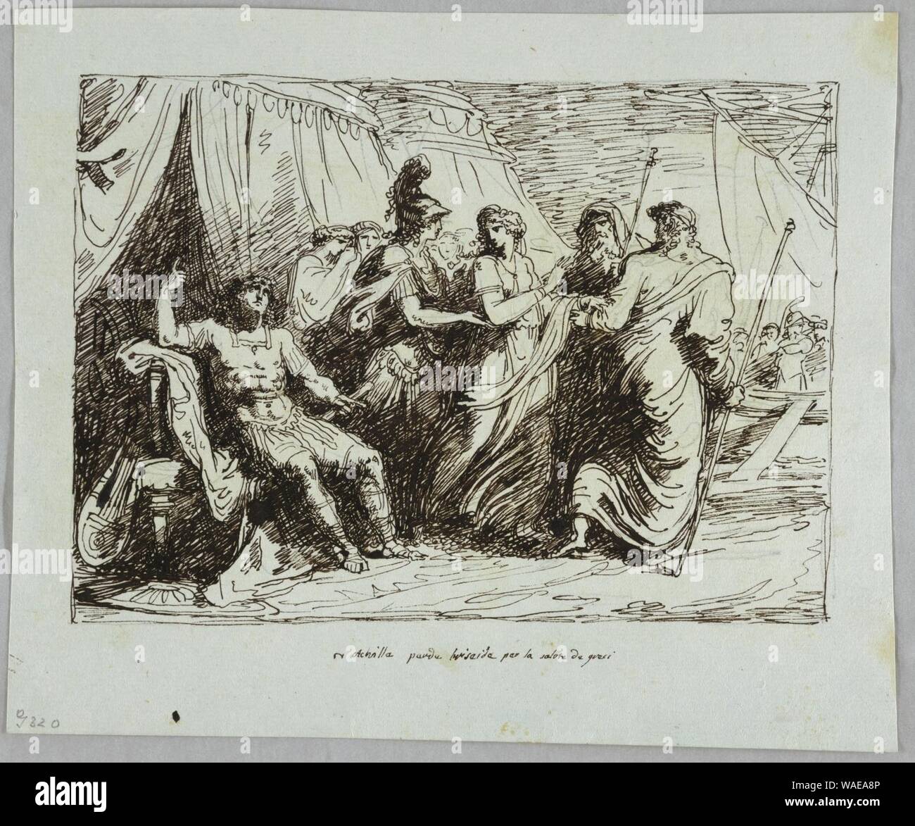 Achilles drawing hi-res stock photography and images - Alamy