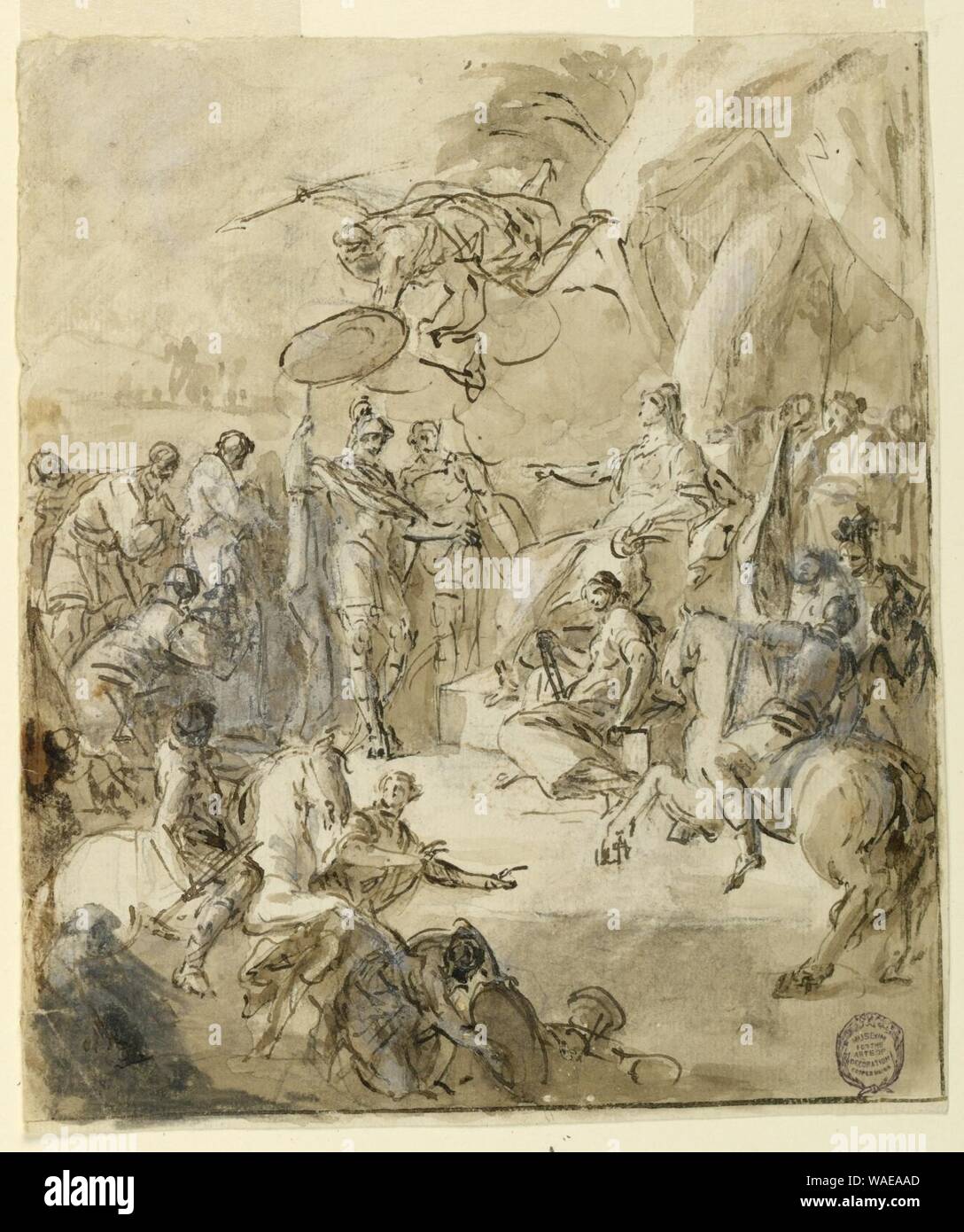 Drawing, Allegorical subject, before 1800 Stock Photo - Alamy