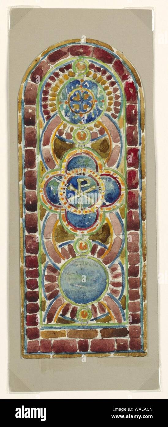 Drawing, Alternate Design for Memorial Window, Beecher Memorial Church ...