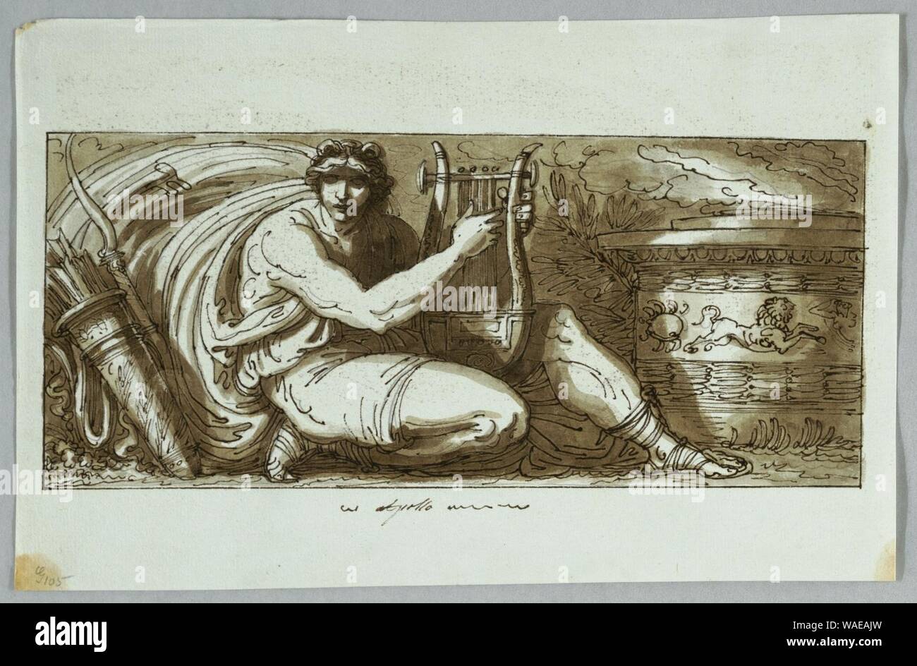 Drawing, Apollo, 1804 Stock Photo - Alamy
