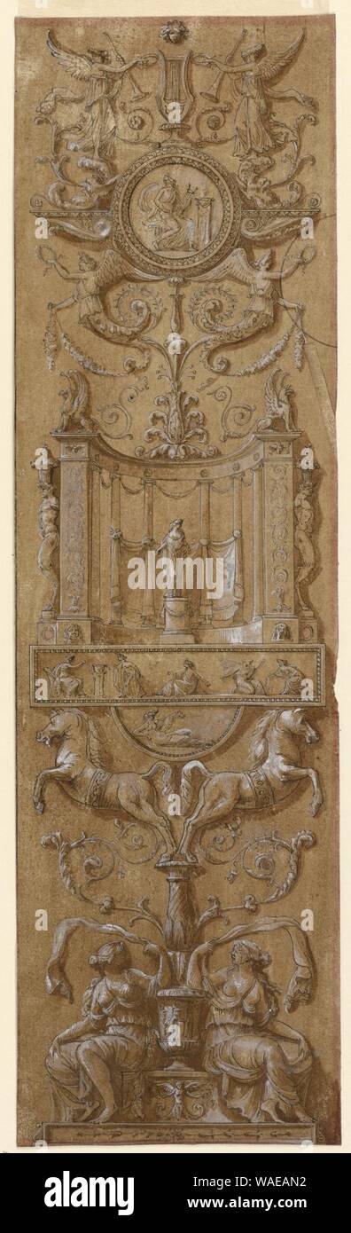 Drawing, Arabesque Panel, ca. 1770 Stock Photo - Alamy