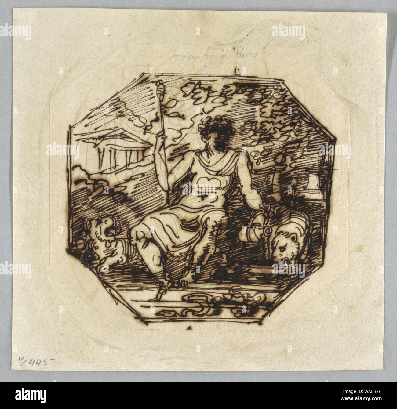 Drawing, Bacchus, ca. 1810 Stock Photo - Alamy