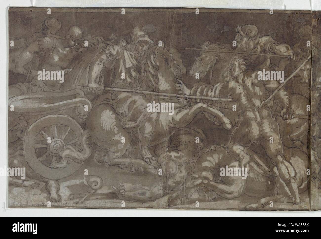 Drawing, Battle scene Stock Photo - Alamy