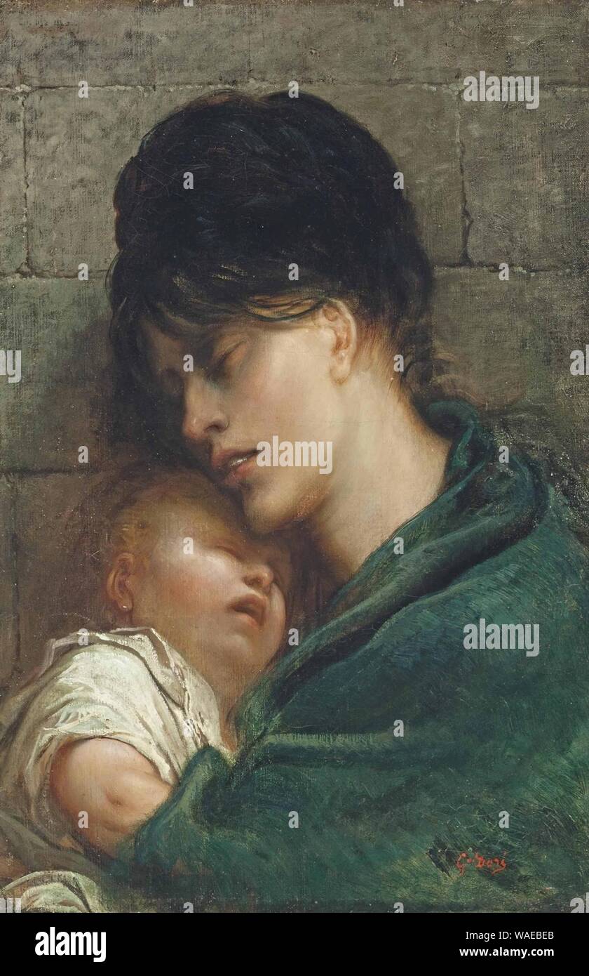 Gustave Doré - L'enfant blessé Stock Photo - Alamy
