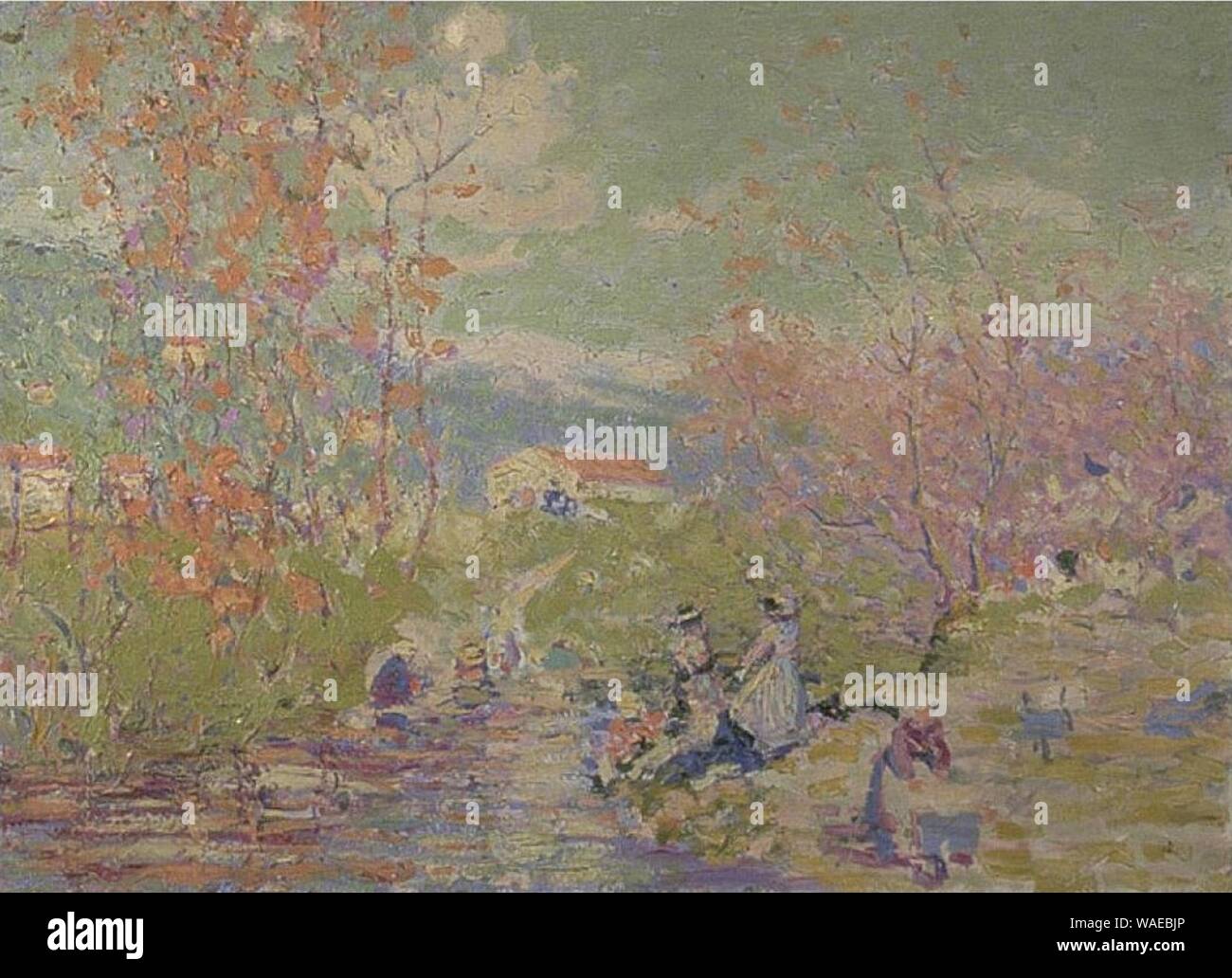 Landscape at Lavoir by Arthur Garfield Dove, c. 1908 Stock Photo - Alamy