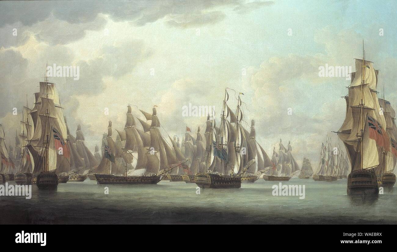 Robert Dodd - Commodore Dance's celebrated action against a French ...