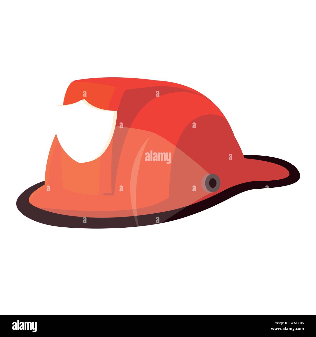 happy labor day - helmet of firefighter on white background vector ...