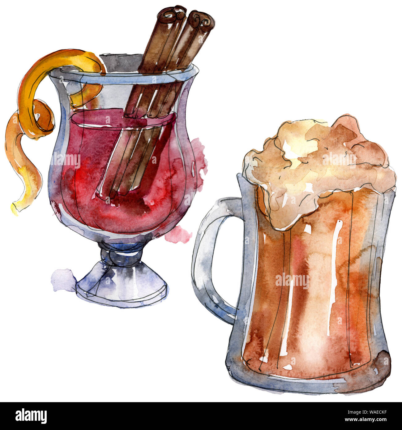 Alcoholic bar party cocktail drink. Nightclub isolated icon sketch ...