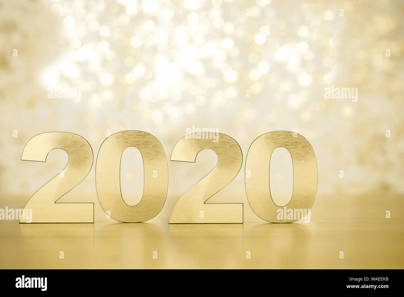 Happy New Year 2020. Symbol from number 2020 on wooden background Stock ...