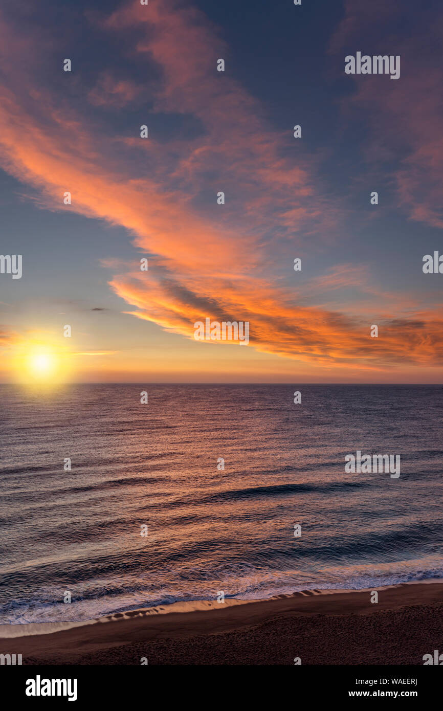 SUNRISE OVER SEA Stock Photo - Alamy