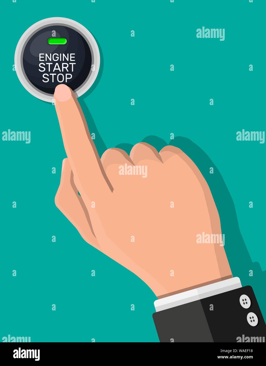 Car stop start Stock Vector Images - Alamy