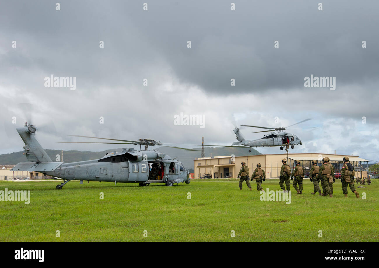 SANTA RITA, Guam (Aug. 19, 2019) Sailors assigned to the Royal Canadian ...