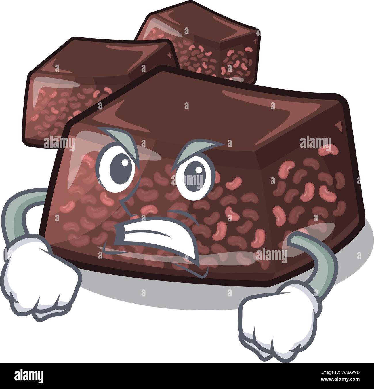 Angry mizuyoukan cartoon chill in the fridge Stock Vector Image & Art ...