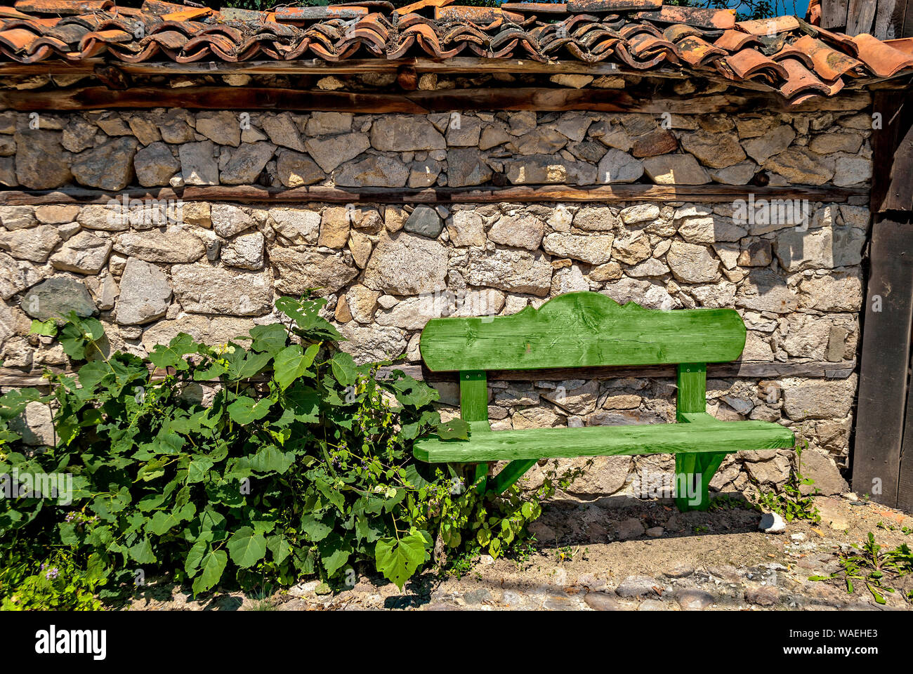 Typical traditional bench seat hi-res stock photography and images - Alamy