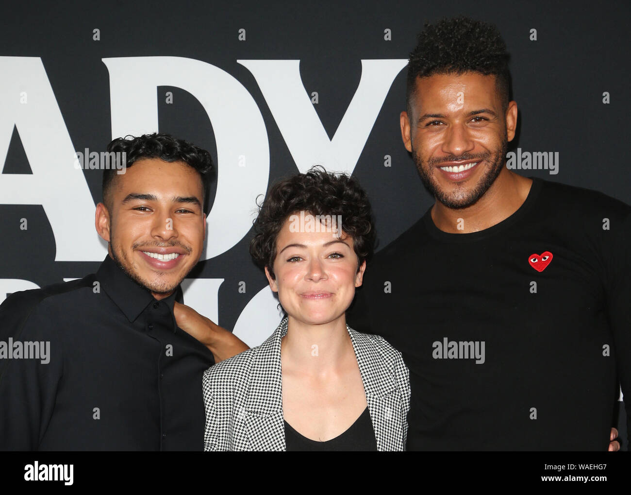 Culver City, Ca. 19th Aug, 2019. Eric Aviles, Tatiana Maslany and ...