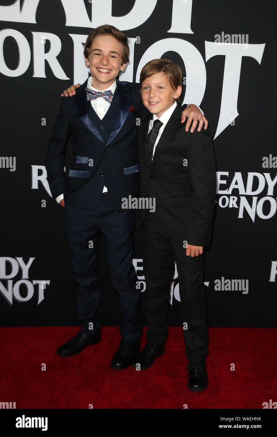 Culver City, California, USA. 19th Aug, 2019. Liam MacDonald, Ethan ...