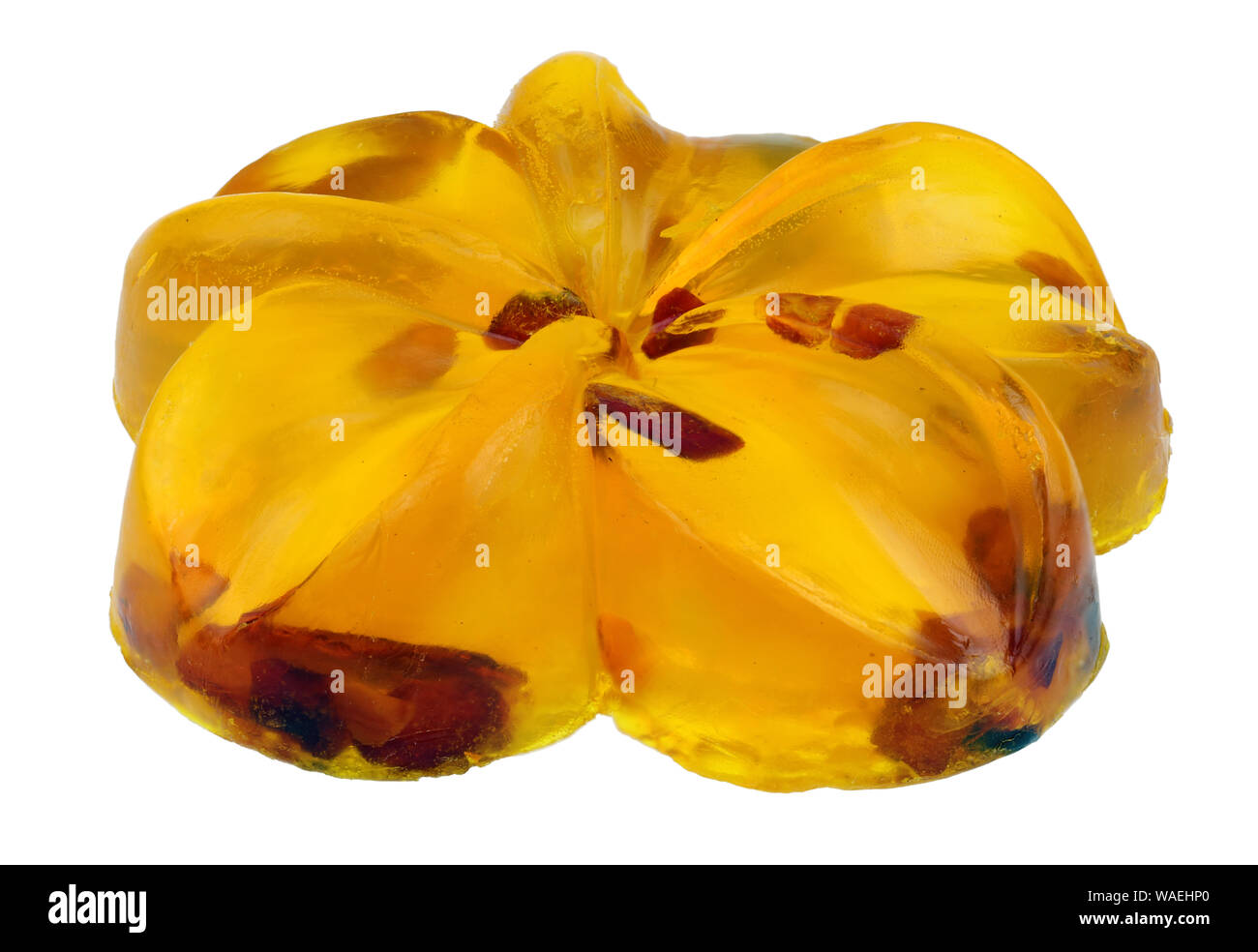 Star-shaped soap made from liquid amber and whole Baltic sea amber ...