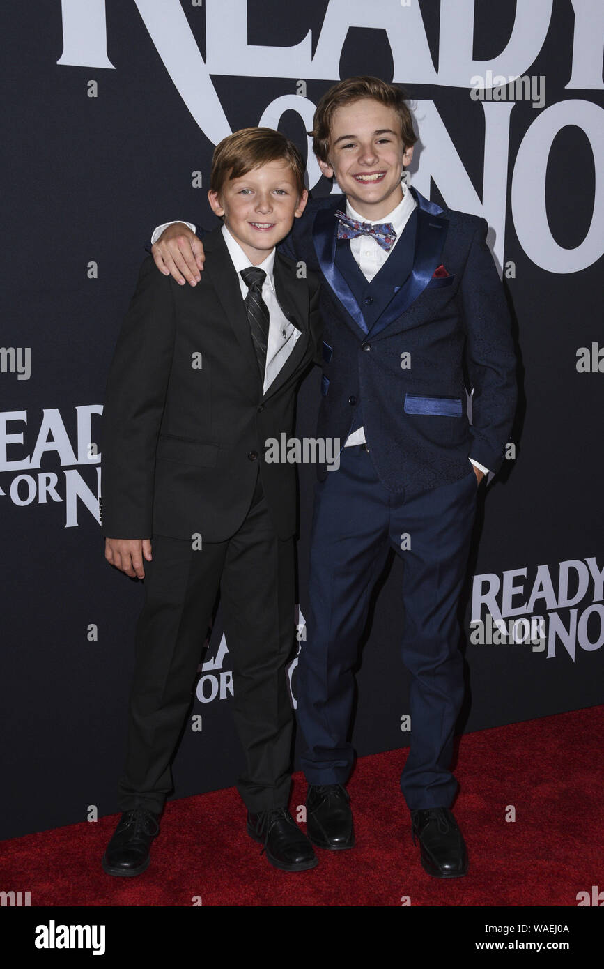 August 19, 2019, Culver City, California, USA: LIAM MACDONALD (left ...