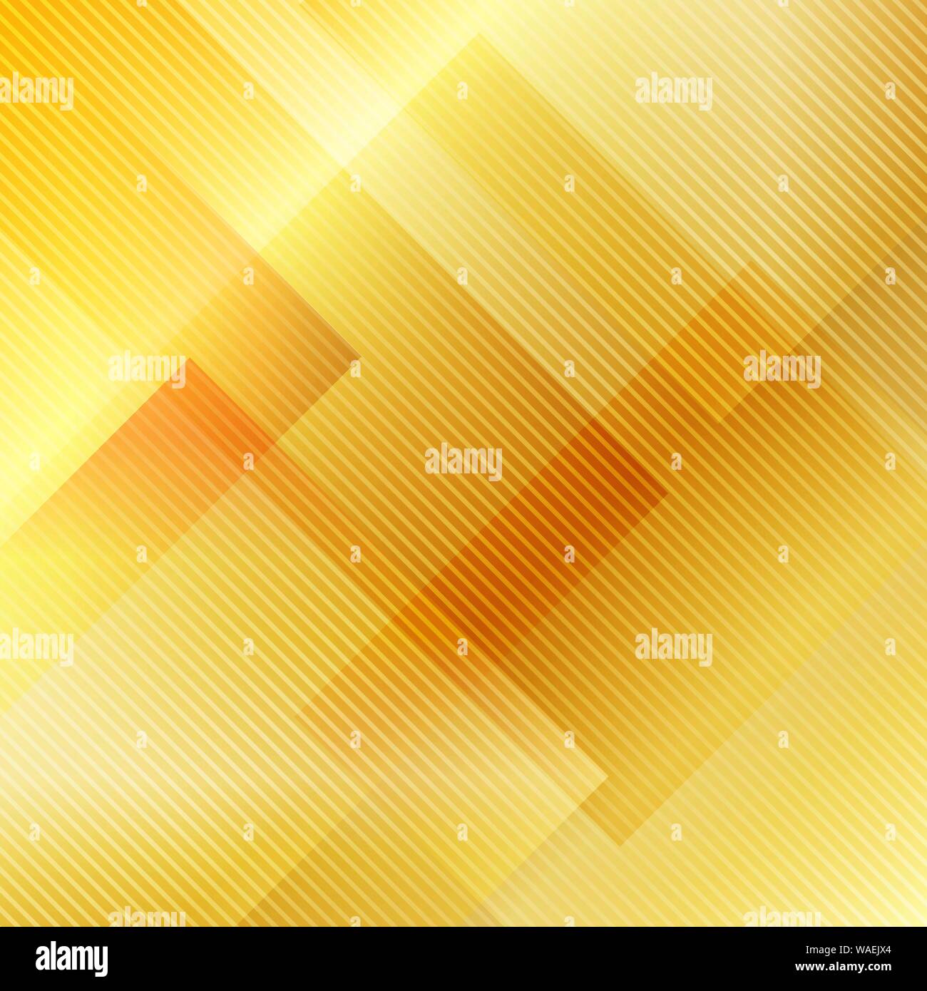 Abstract gold gradient geometric squares overlapping with diagonal lines pattern texture and ...