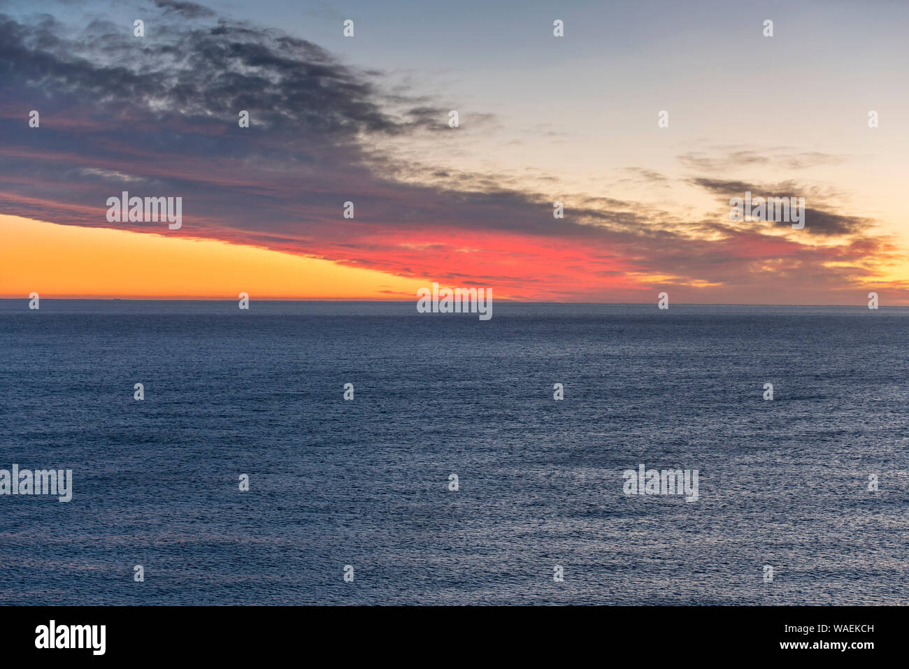 SUNRISE OVER SEA Stock Photo - Alamy